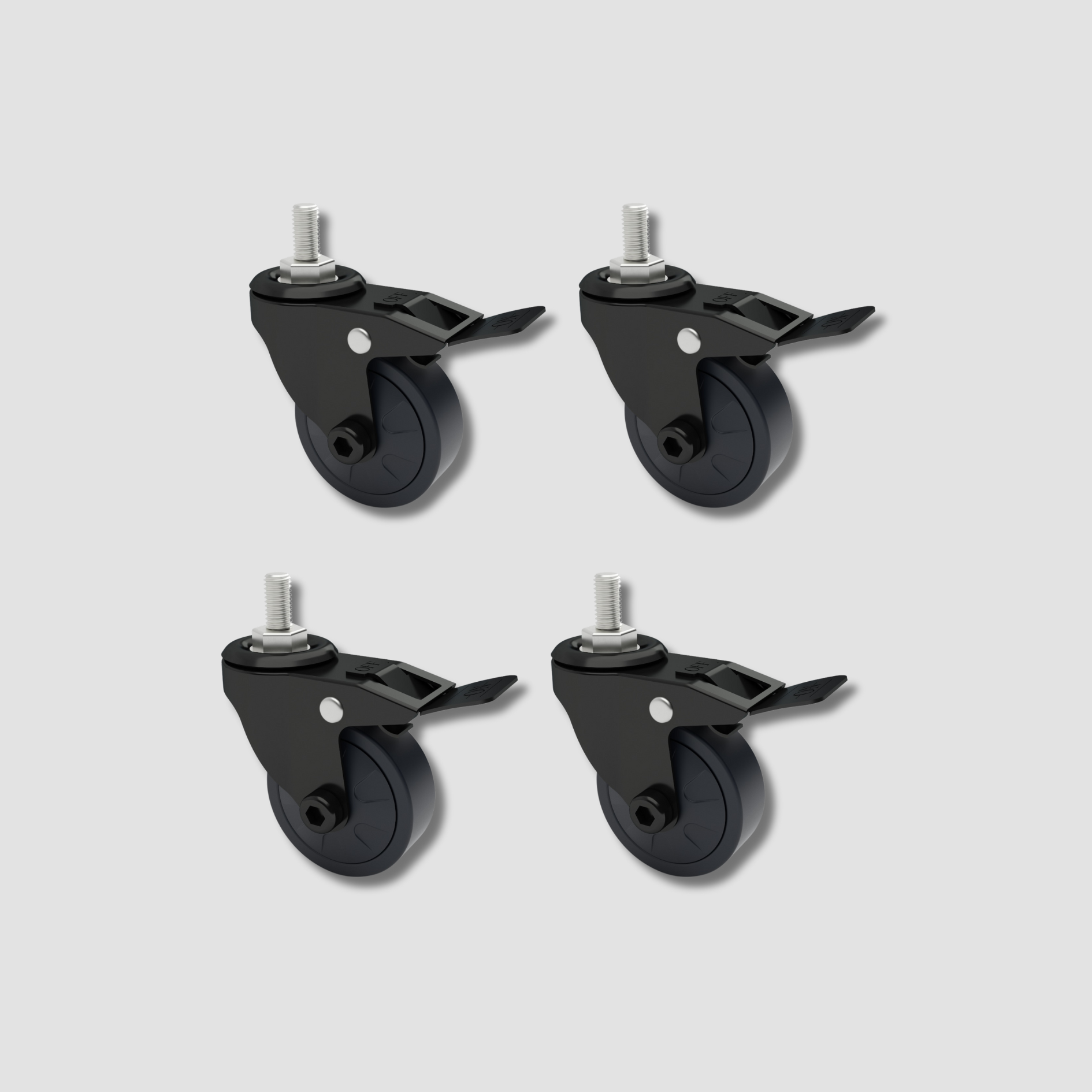 Standing Desk Casters | Adjustable Desk Casters | OAKO Denmark